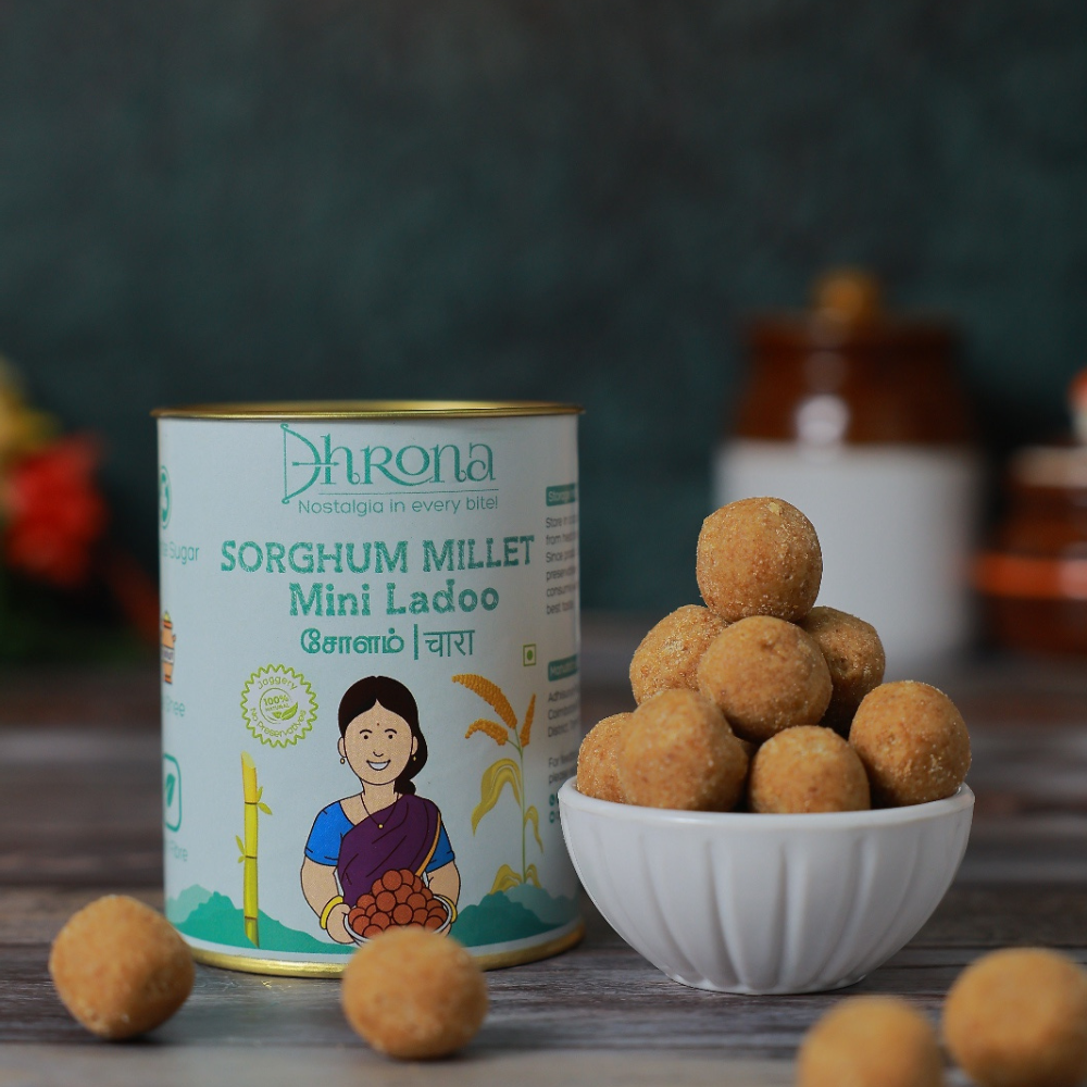 Sorghum Millet Mini Laddu - Made with Ghee, Jaggery & Nuts – Dhrona ...